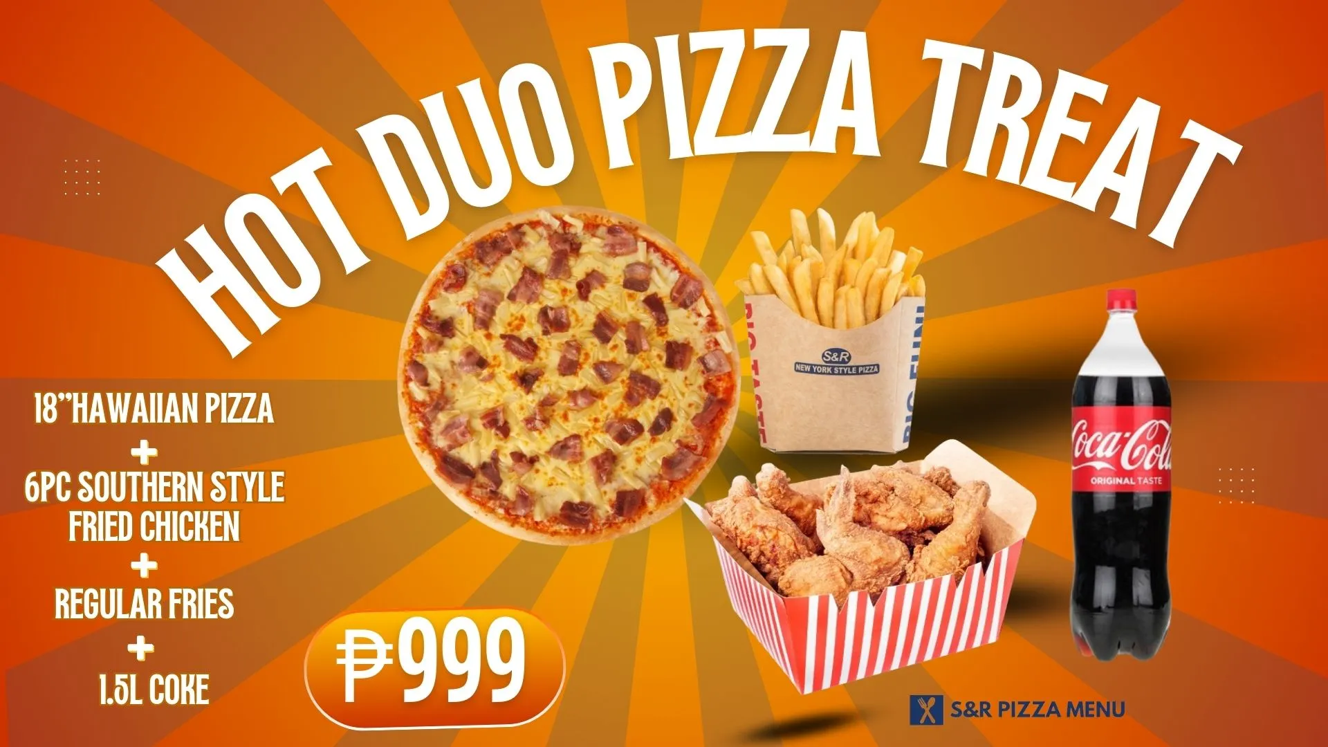 S&R Hot Duo Pizza Treat 2: Explore S&R Big Deal For Just ₱999